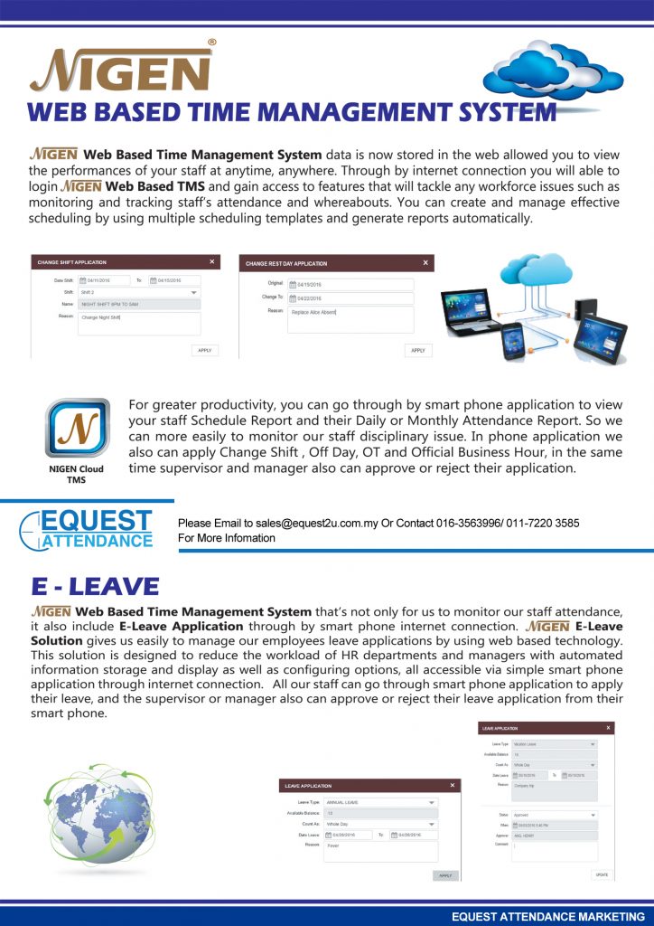 WEB BASED TMS - Equest Attendance Marketing